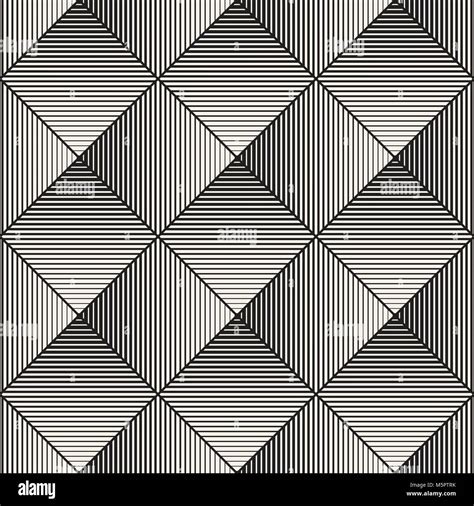 Vector Seamless Lattice Pattern Modern Stylish Texture With Monochrome Trellis Repeating