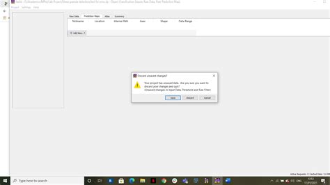 Unable To Save Or Reopen Object Classification File Runtimeerror Wrapped Cc Object Of Type