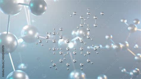 Simvastatin Molecular Structure 3d Model Molecule Zocor Structural Chemical Formula View From