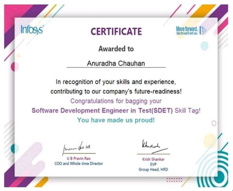 Anuradha Chauhan On Linkedin Infosys Lex Learning Sdet