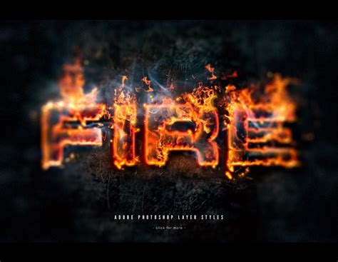 Fire Photoshop Text Effect Layer Styles Set By Giallo86 On Deviantart
