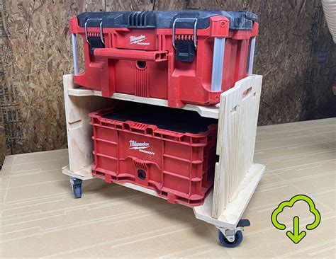 Cnc Router Files Modular Storage Base For Packout Tool Boxes Cnc Files