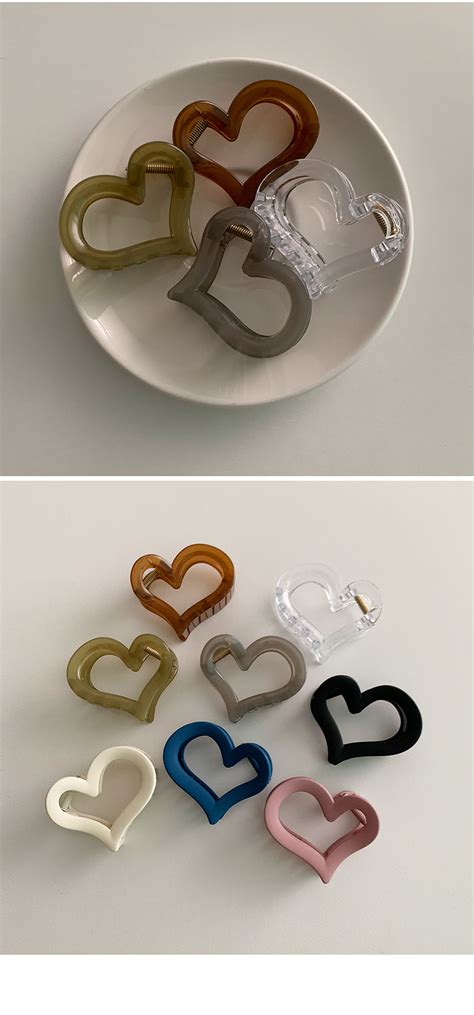 매일 언제나 가을 집게핀 20종 모음 가을신상겨울신상헤어핀집게핀집게삔y2k무드꼬임생일선물하트마블리본무광하트곰돌이베어웨이브네모세모