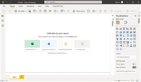 使用 power bi desktop 中的功能区 power bi microsoft learn