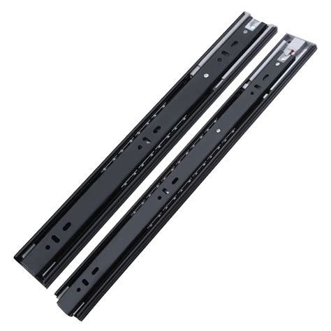 Steel 3 Section Drawer Slides Durable Mute Sliding Drawer Self Priming