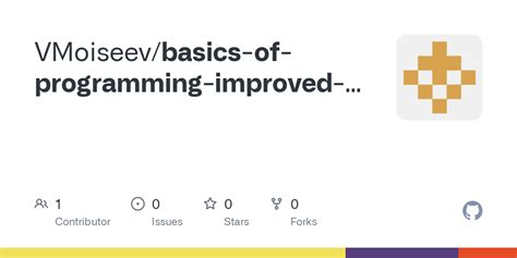 Github Vmoiseev Basics Of Programming Improved Version