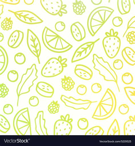 Doodle Fruit Background Royalty Free Vector Image