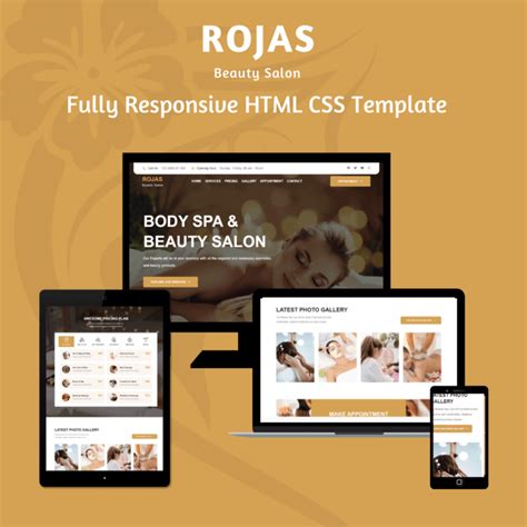 Rojas Beauty Salon Html Css Template Masterbundles