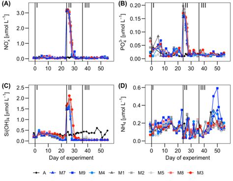 2 Temporal Development Of A Nitrate Nitrite Nox µmol·l 1 Download Scientific