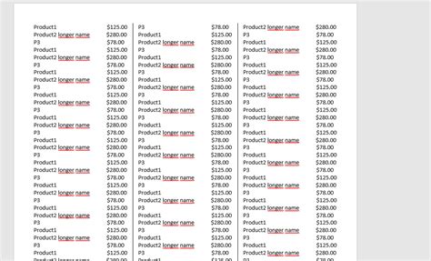 creating columns like word and justify the text in pdf document using