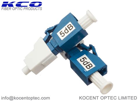 Male To Female Lc Attenuator Fixed 5db Blue Lc Upc Single Mode
