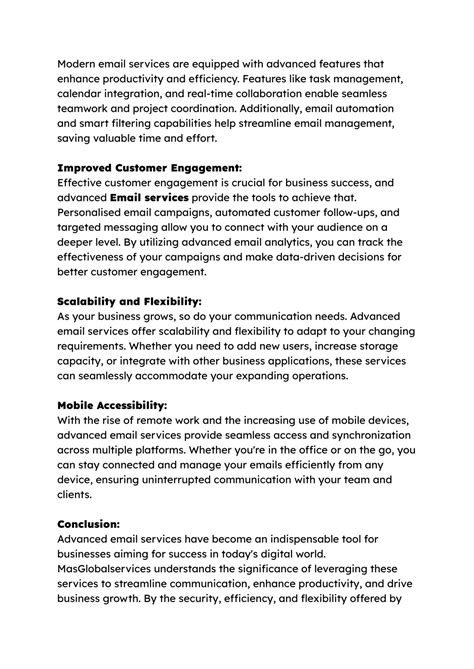 Ppt Email Services Provider Masglobalservices Powerpoint Presentation Id 12283796