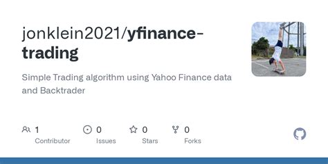 Github Jonklein2021yfinance Trading Simple Trading Algorithm Using
