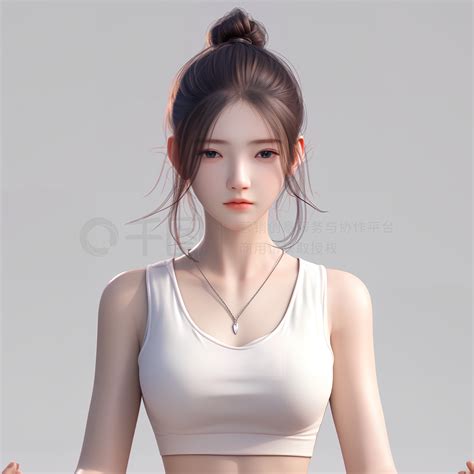 3d数字艺术 一个可爱的女孩练习瑜伽的3d角色仿真数字人 Ai立体元素免费下载 Png格式 2784像素 编号70169665 千图网