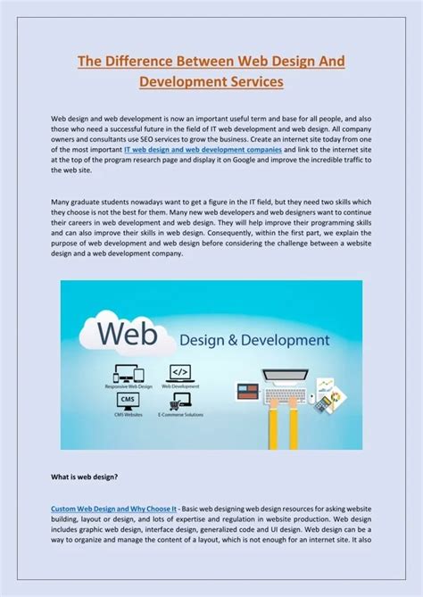 Ppt Difference Between Software Development And Web Development Powerpoint Presentation Id