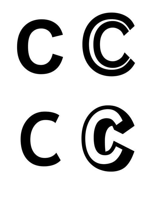 Letra C Para Imprimir