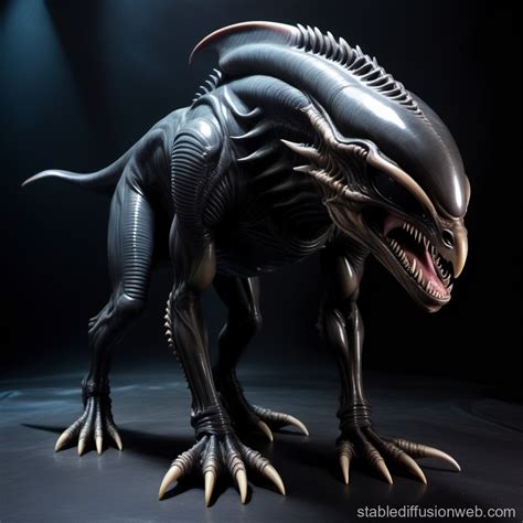 Hybrid Creature Dolphin Dolphin Xenomorph Gryphon Stable Diffusion