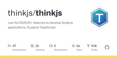 GitHub Thinkjs Thinkjs Use Full ES Features To Develop Node Js Applications Support