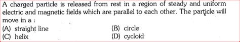 Solved A Charged Particle Is Released From Rest In A Region Chegg