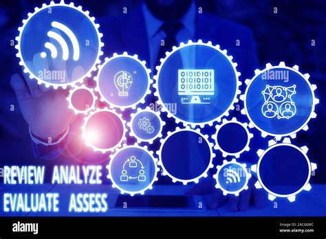 Conceptual Hand Writing Showing Review Analyze Evaluate Assess Concept
