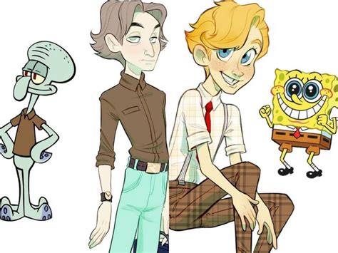 شخصیت های باب اسفنجی اگر آدم بودند چه شکلی میشدند