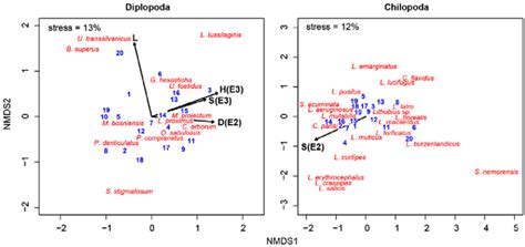 two dimensional solution of non metric multidimensional scaling of