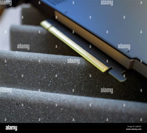 Close Up Of Gpu Pci E Connection Peripheral Component Interconnect Express Expansion Bus Of A