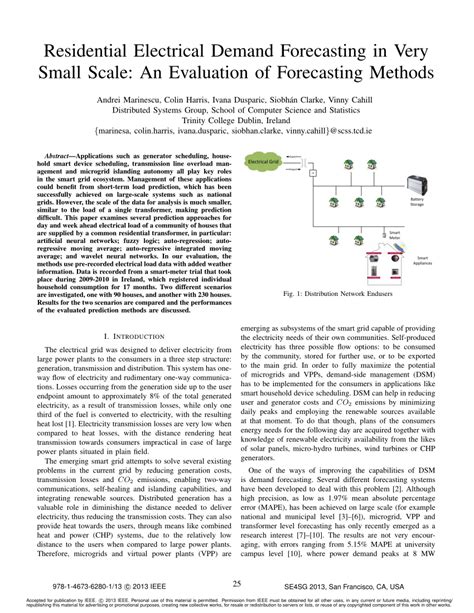 PDF Residential Electrical Demand Forecasting In Very Small Scale An Evaluation Of