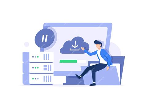 Premium Vector Big Data And Cloud Computingactionable Data