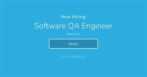 Software Qa Engineer At Bear Robotics