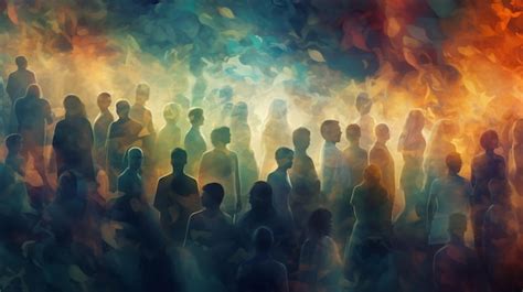 Premium Ai Image Group Of People Forming Generative Ai