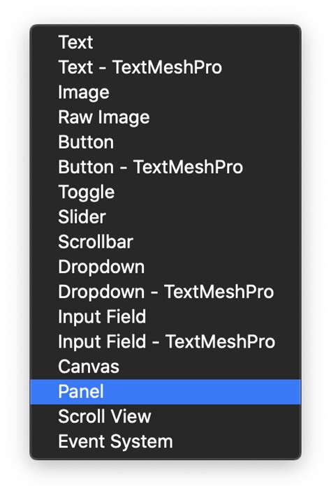 Unity GUIのメニューにあるPanelとImageの違い JoyPlotドキュメント