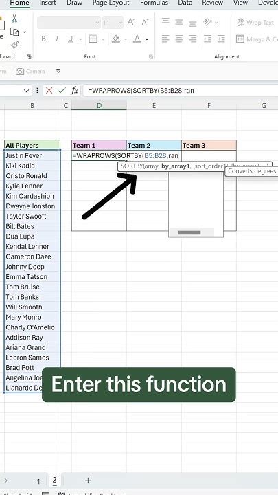 how to randomize a list into teams 🙌🏼 excel scribe scribehow youtube