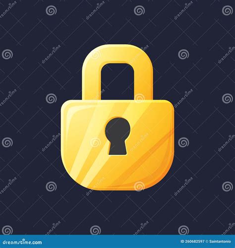 Game UI Asset Gaming User Interface Lock Icon Stock Vector Illustration Of Play Keyhole