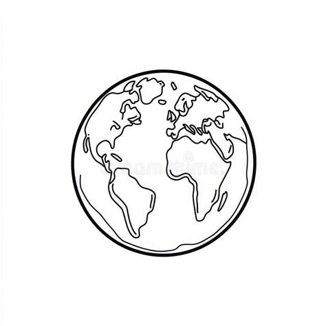 A Globe Illustration Displays The Geographical Lines Of Latitude And Longitude Stock