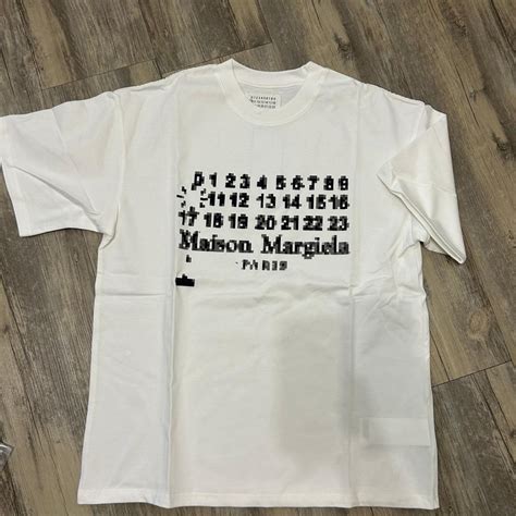 Maison Margiela Maxi Logo Pixel T Shirt In Depop