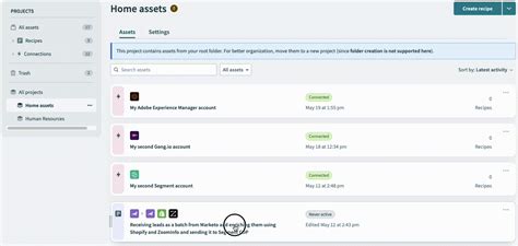 Projects Workato Docs