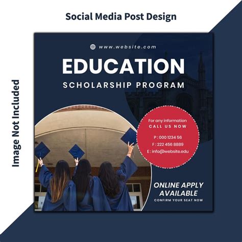 Premium Vector Educational Post Template