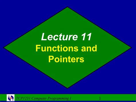 Computer Programming Lecture 1 Ppt