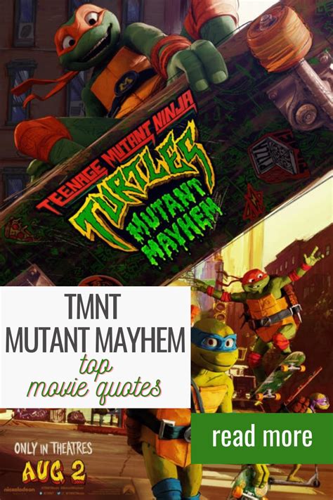 Teenage Mutant Ninja Turtles Mutant Mayhem Movie Quotes Enzas Bargains
