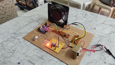 Ac Fan Speed Control Using Arduino And Triac Youtube