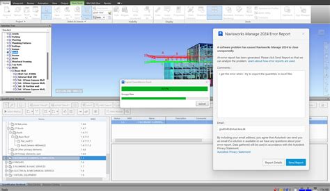Naviswork 2024 Manage Error Report Autodesk Community