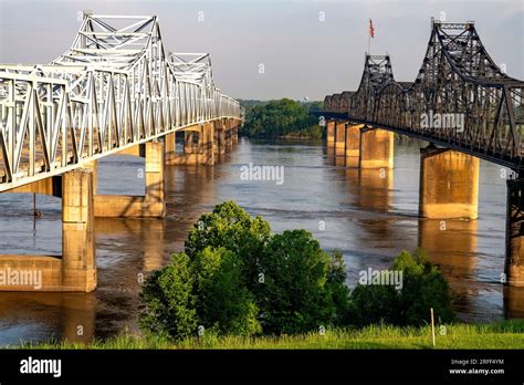 United States Mississippi Vicksburg The Mississippi River Bridge