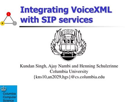 Ppt Integrating Voicexml With Sip Services Powerpoint Presentation Free Download Id9357059