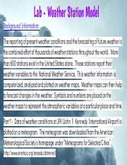 Analyzing Weather Conditions And Forecasting Changes A Lab Course Hero