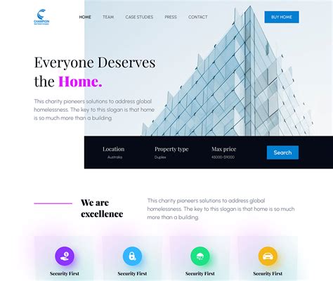 Real Estate Header Exploration On Behance
