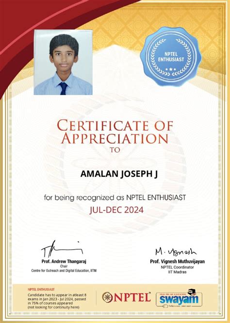Learningjourney Nptel Skilldevelopment Gratitude Amalan Joseph