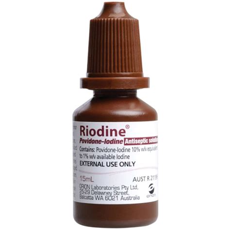 Riodine 10 Povidone Iodine Solution 15ml Dropper Bottle Medshop