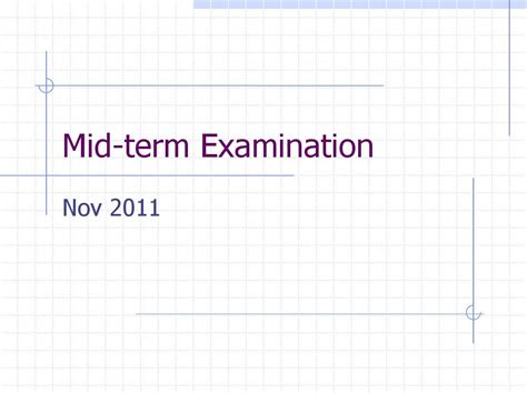 Mid Term Examination Word文档在线阅读与下载 无忧文档
