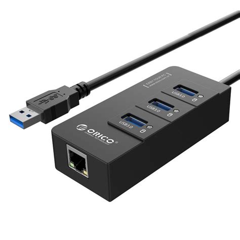 USB Hub With Gigabit Ethernet Converter Orico